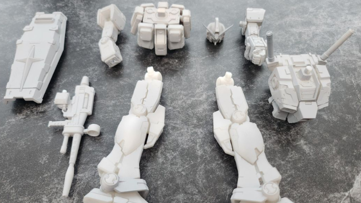 JLC3DP provides 3D printed parts to GodFinger for RX-78 Gundam model