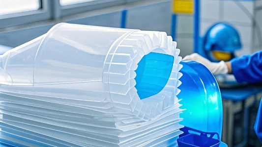Plastic material application and characteristic analysis in manufacturing